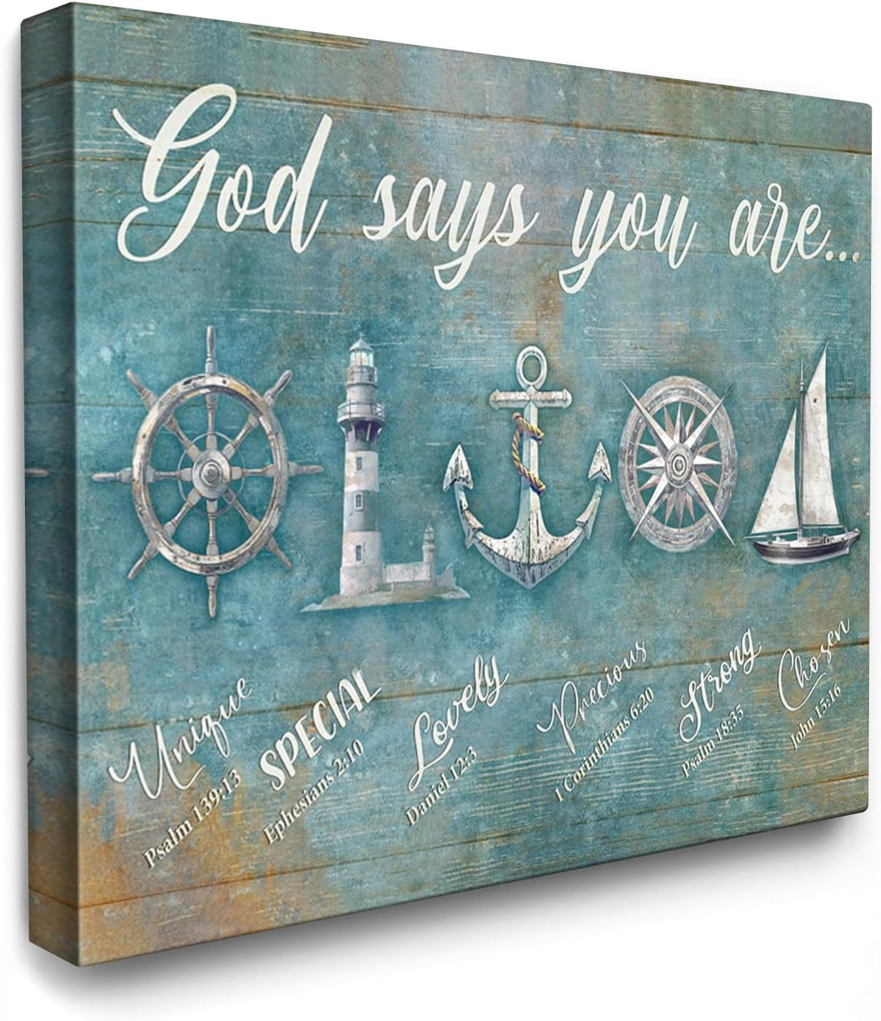 KSIW-Christian Elephant Canvas Wall Art Motivational Elephant Picture ...
