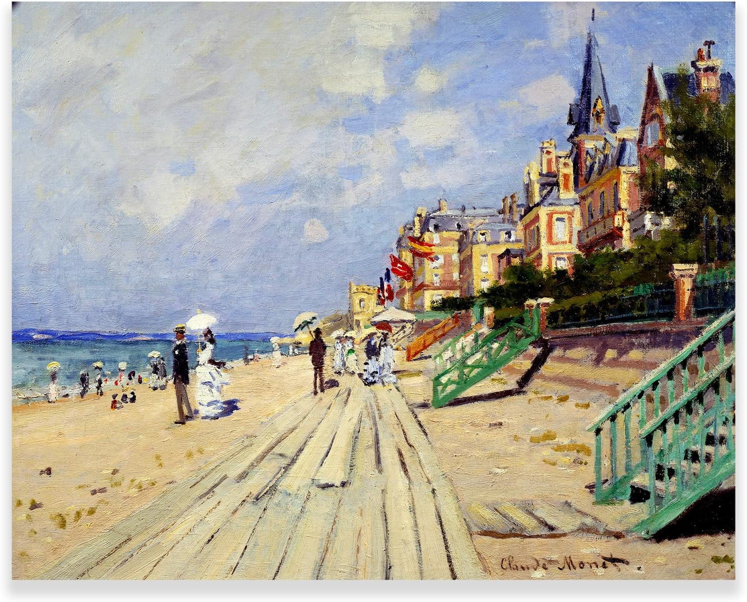 KSIW-Claude Monet Prints - The Beach at Trouville Poster - Unframed ...