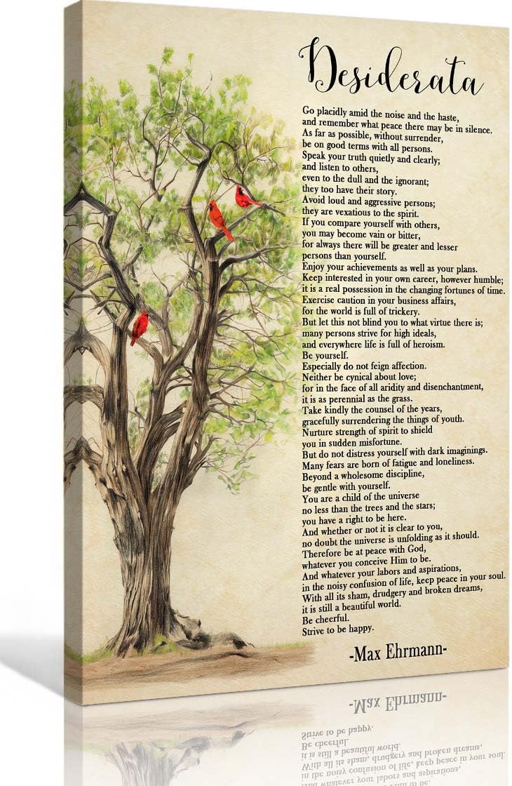 KSIW-Desiderata Poem Framed Inspirational Pictures Prints Modern ...