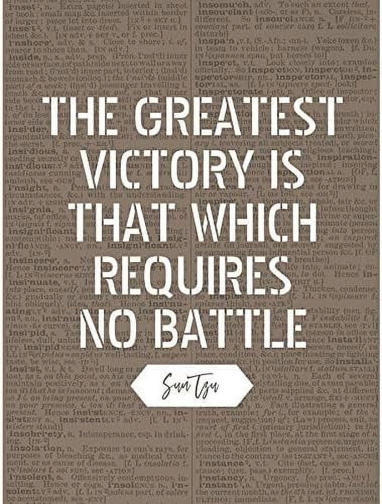 KSIW-Dictionary Inspiring Quote Sun Tzu Greatest Victory No Battle Art ...