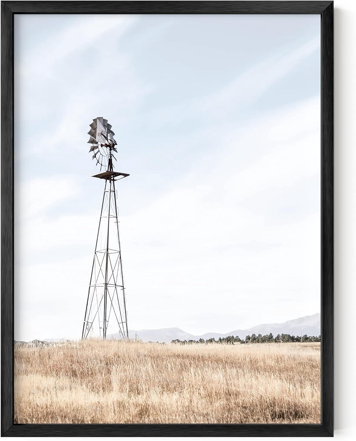 KSIW-Farmhouse UNFRAMED Wall Decor - Windmill Wall Decor Farmhouse ...