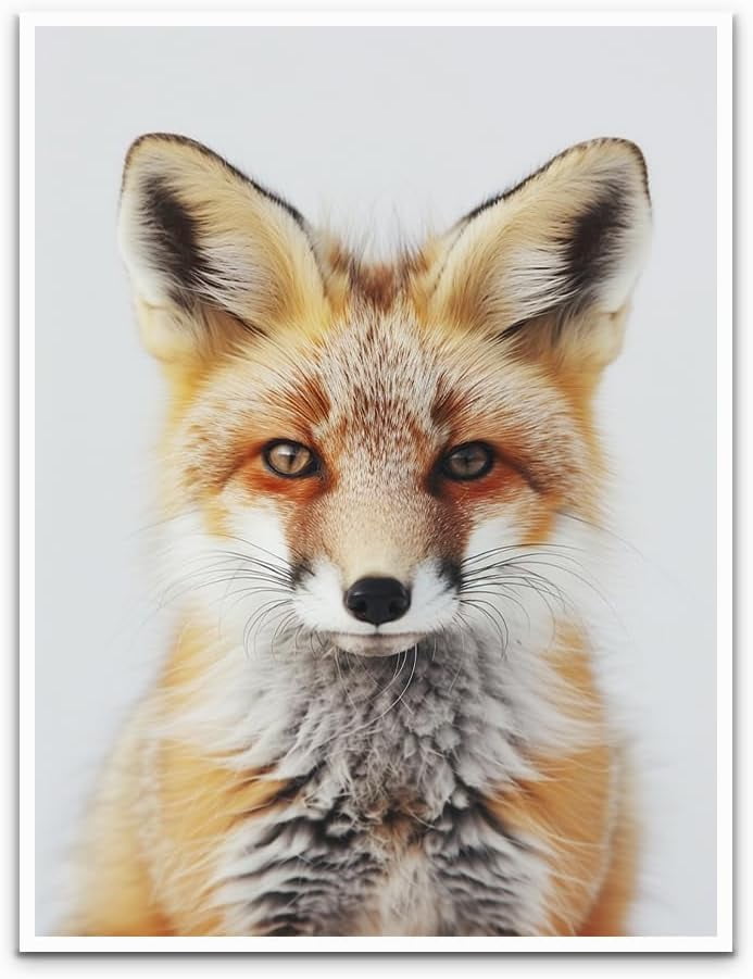 KSIW-Fox Posters wall Fox Art Print Boho Wall Decor Woodland Animals ...