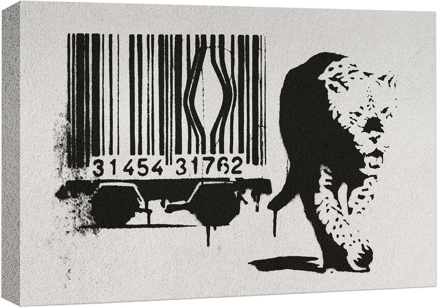 KSIW-Framed Canvas Wall Art Gold Dripping Lip Money Talk Graffiti ...