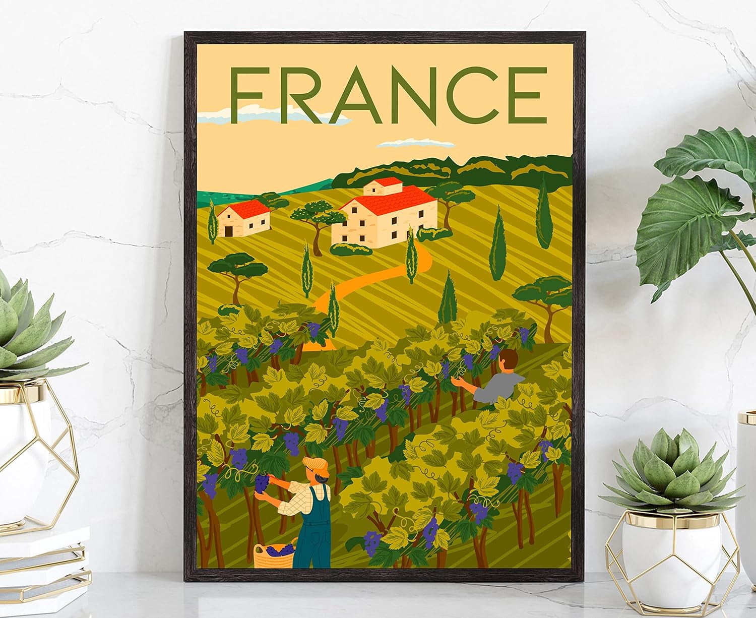 KSIW-France Travel Poster, France Garden Cityscape and Landmark Poster ...