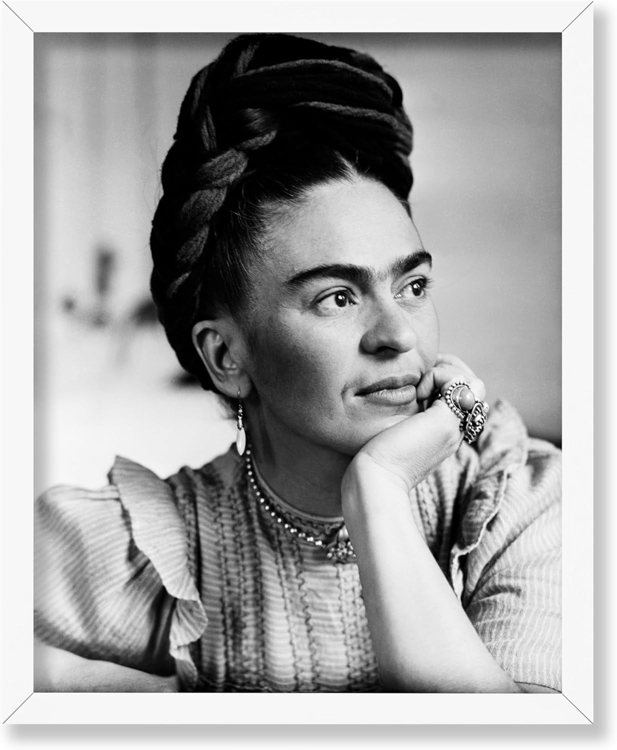 KSIW-Frida Poster - Frida Portrait Print - Mexican Painter Art ...