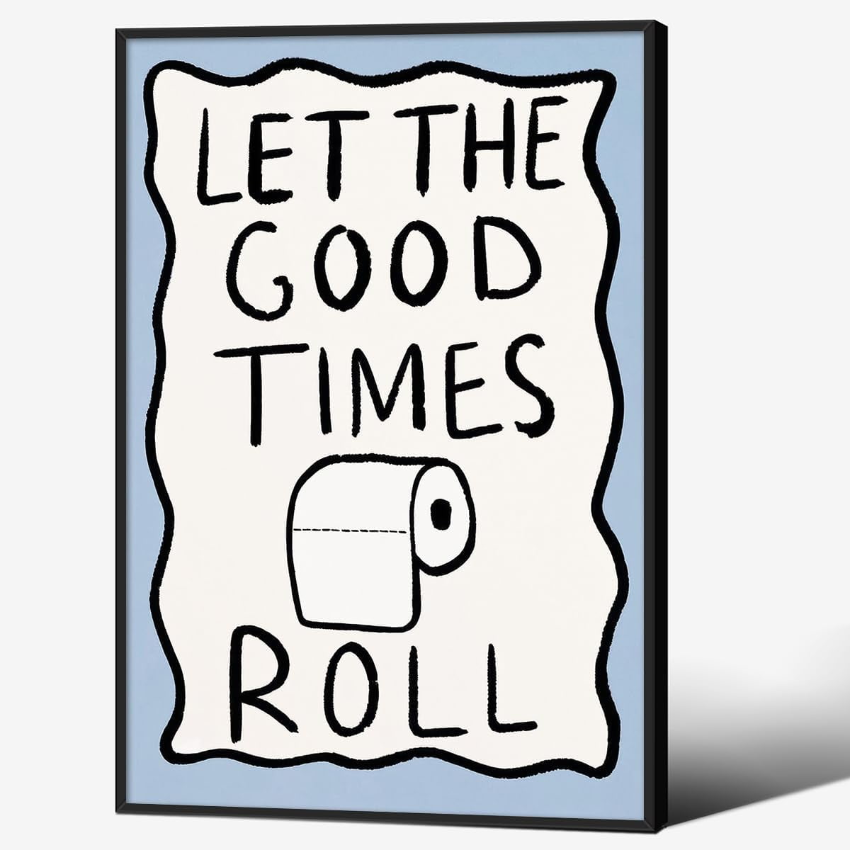 KSIW-Funny Bathroom Posters Minimalist Cute Wall Art Retro Toilet Signs ...