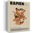 KSIW-Funny Kitchen Canvas Print Decor Ramen Art Wall Painting Posters ...