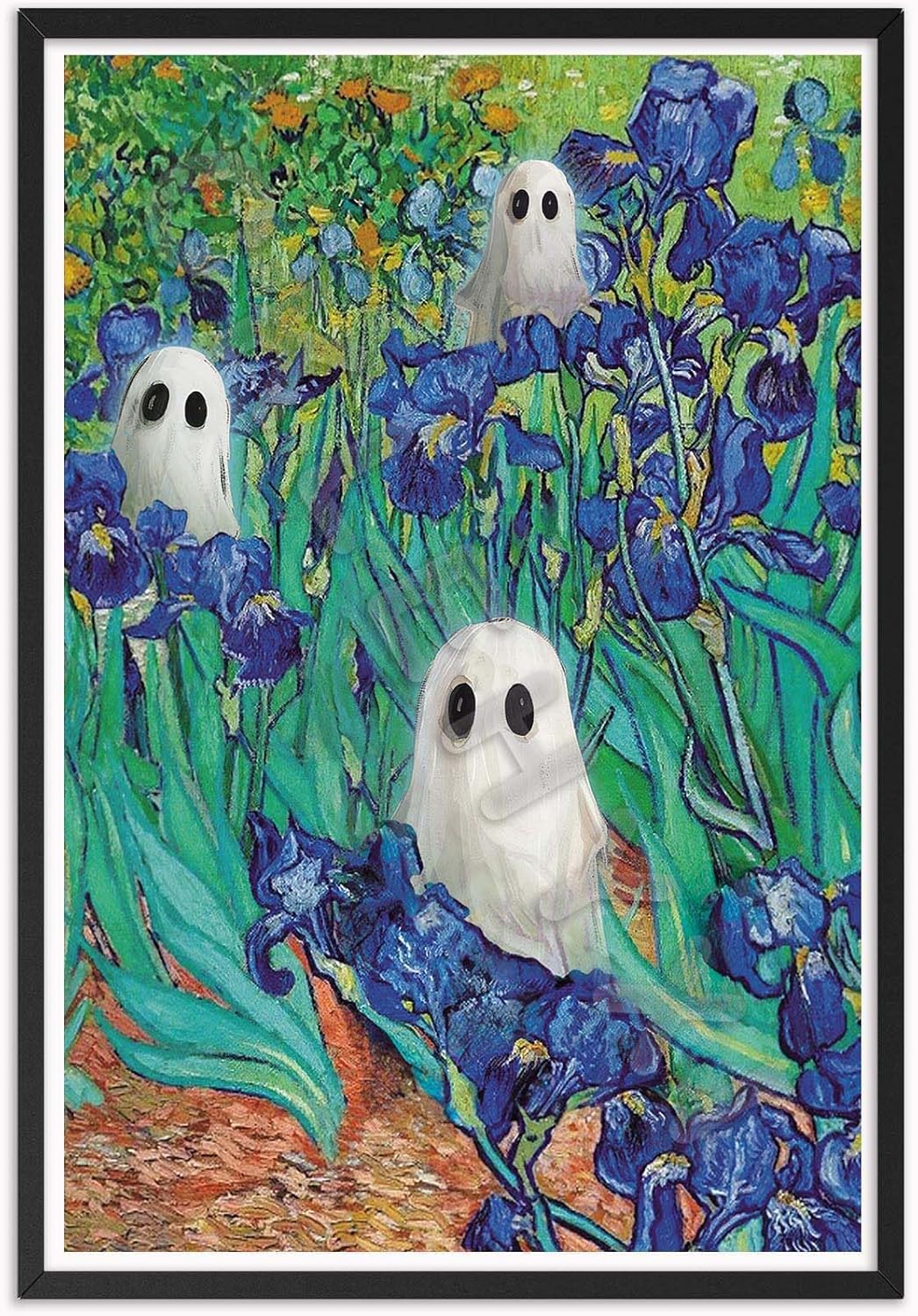 KSIW- Halloween Decor Van Gogh Irises Famous Oil Paintings Garden ...