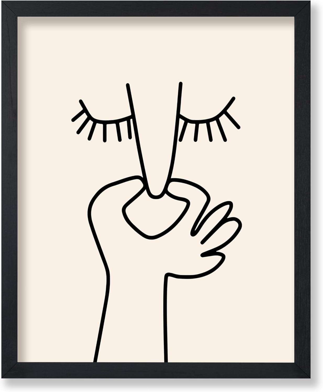 KSIW- Hold Your Nose Anything Goes Poster - Line Drawing Print ...