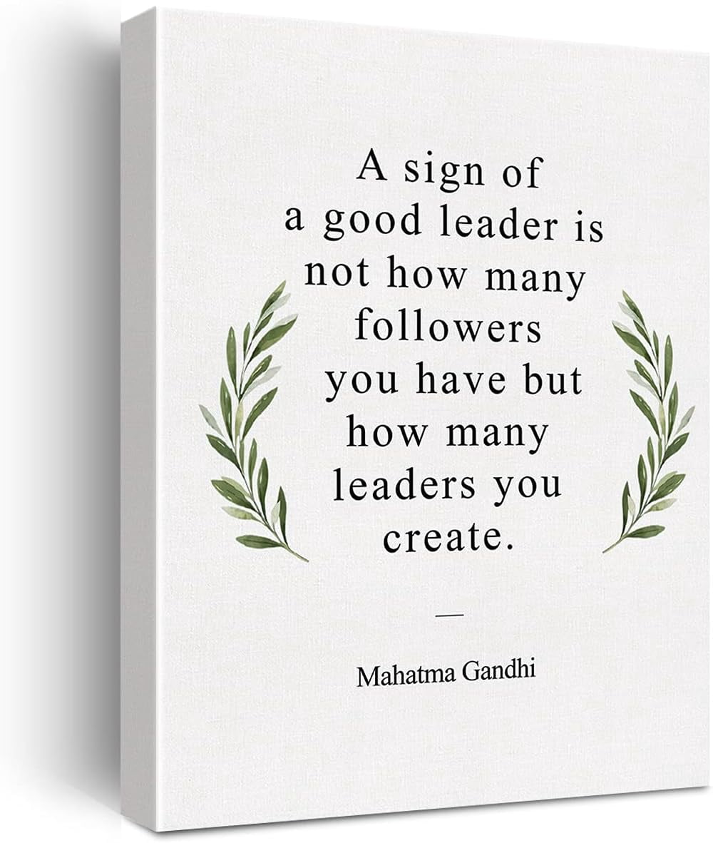 KSIW-Inspirational Mentor Canvas Wall Art Motivational a Sign of a Good ...