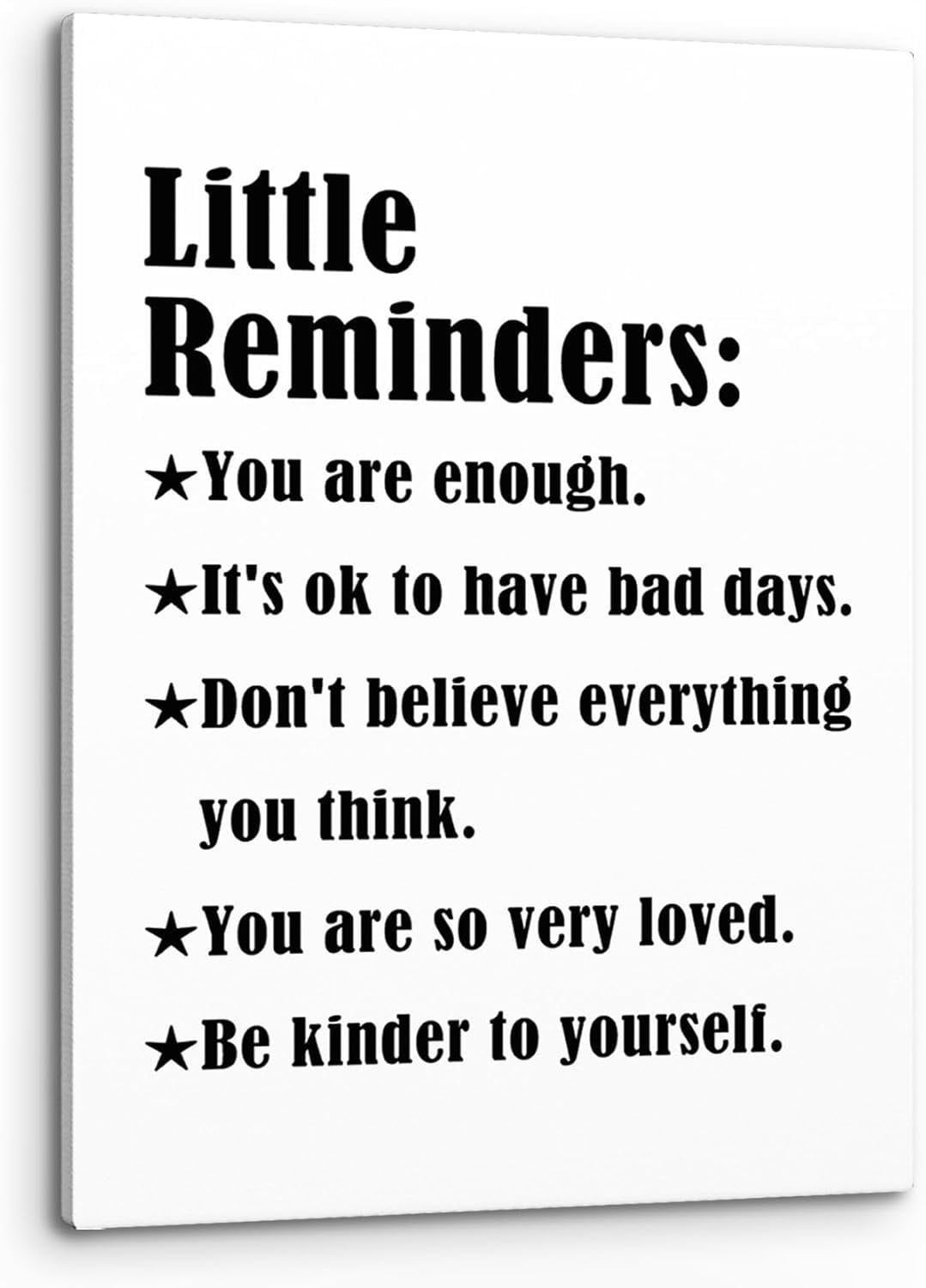 KSIW-Inspirational Quotes Little Reminders Wall Art, Mental Health ...