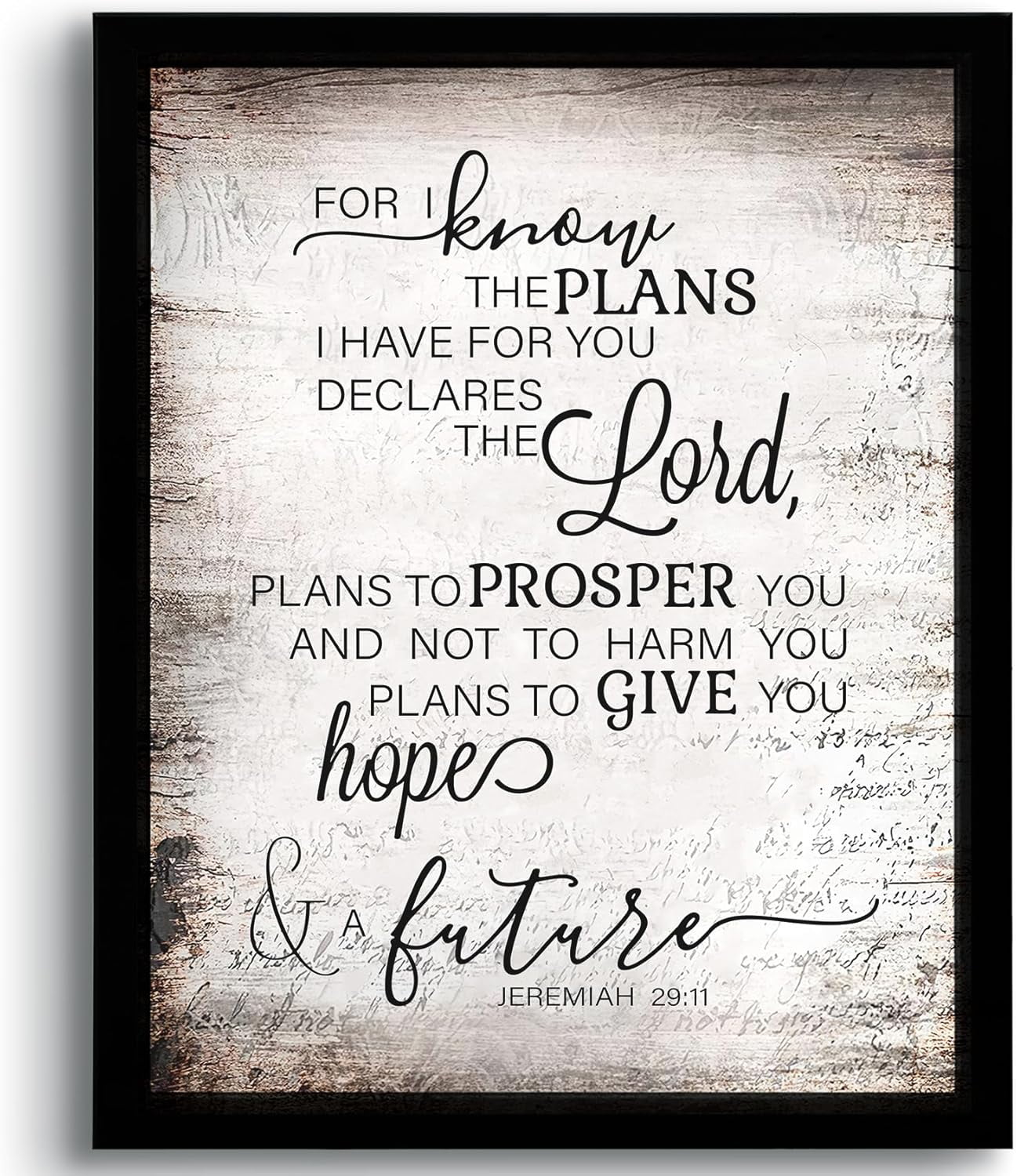 KSIW-Jeremiah 29 11 Wall Art, Christian Jeremiah 29:11 For I Know The ...