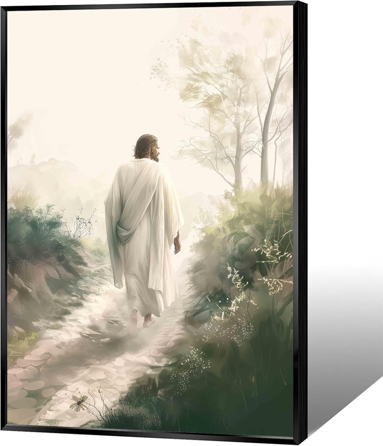 KSIW- Jesus Christ Canvas Wall Art Jesus Saviour Come Follow Me Art Posters He is Risen Catholic ...