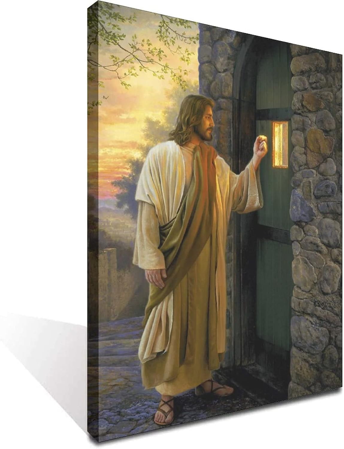 KSIW-Jesus Christ Knocking at The Door Canvas Wall Art Print Poster ...