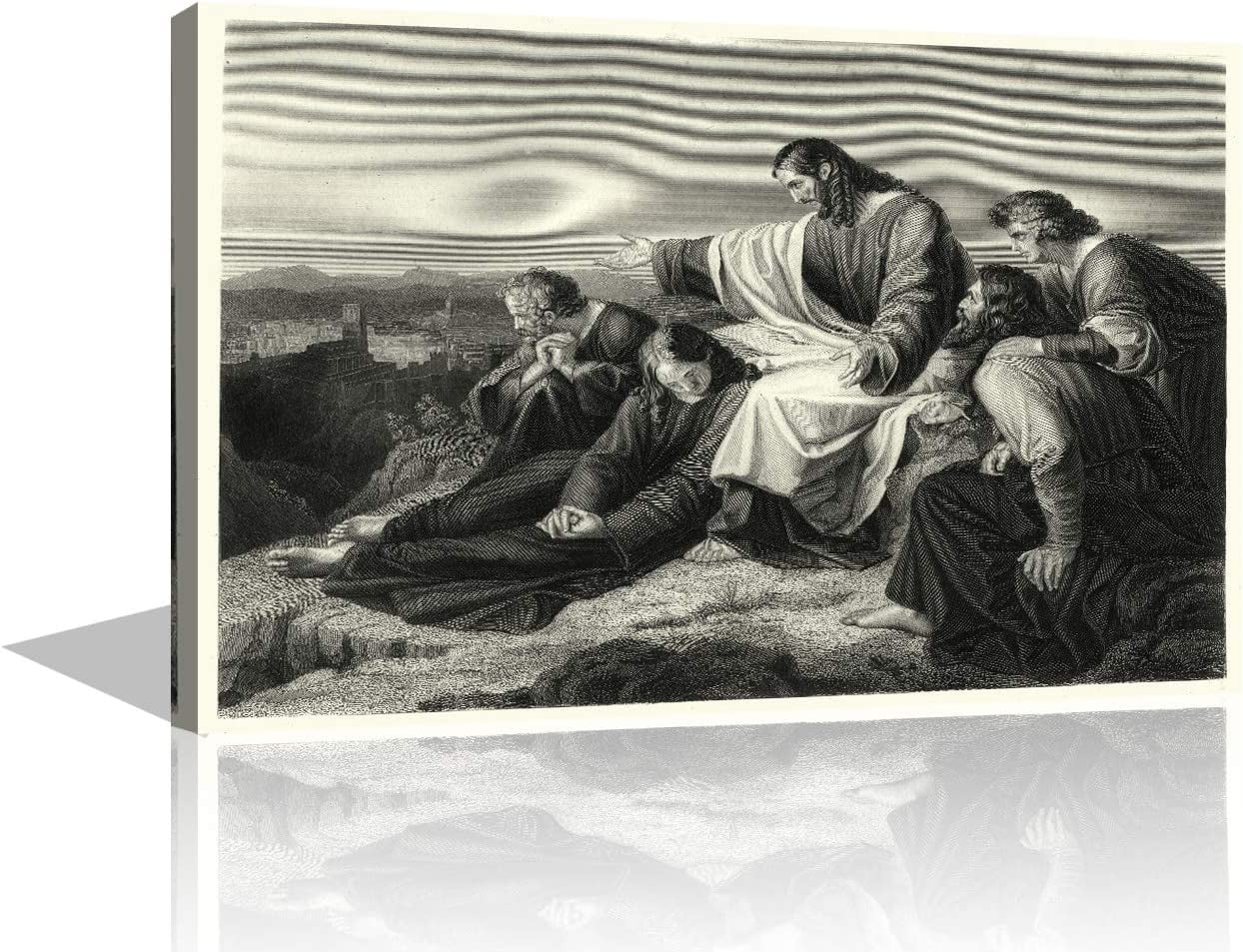 KSIW-Jesus in Gethsemane Paintings Extra Large Wall Pictures for Living ...