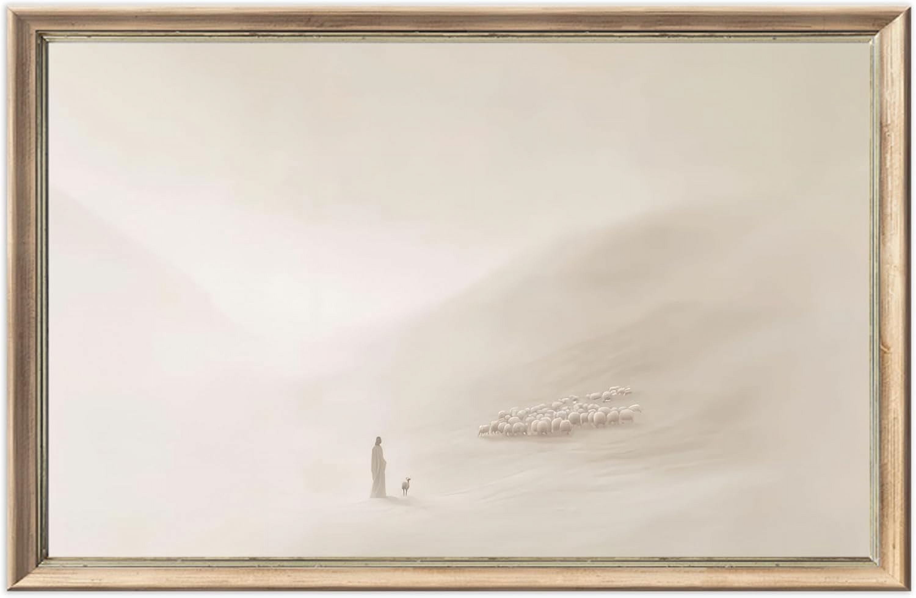 KSIW-Jesus Leaves the 99 Sheep Wall Art Jesus And Lamb Canvas Faithful ...