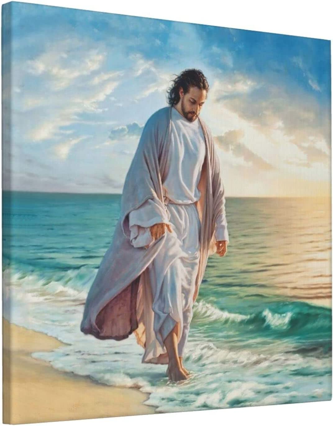 KSIW-Jesus Pictures for Wall Canvas Wall Art God Walking on Water Paintings for Living Room ...