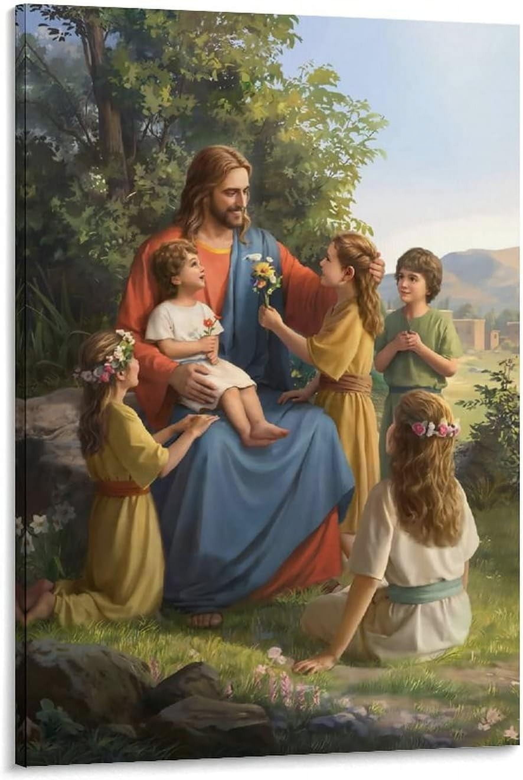 KSIW-KSIWChrist Jesus - Jesus And The Children Poster Decorative ...