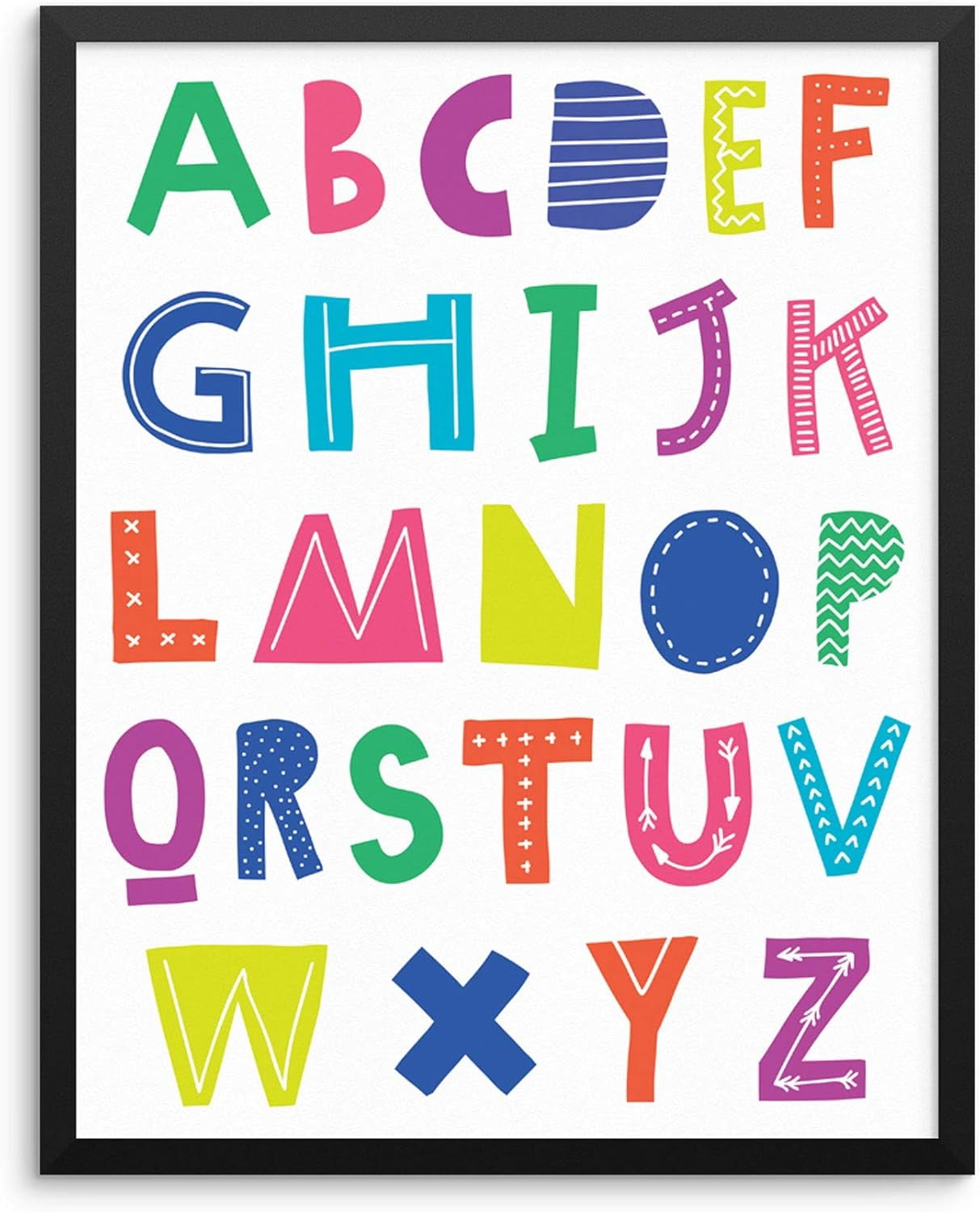 KSIW-Kids ABC Wall Decor Poster Art PrintChildren's Cheerful ...