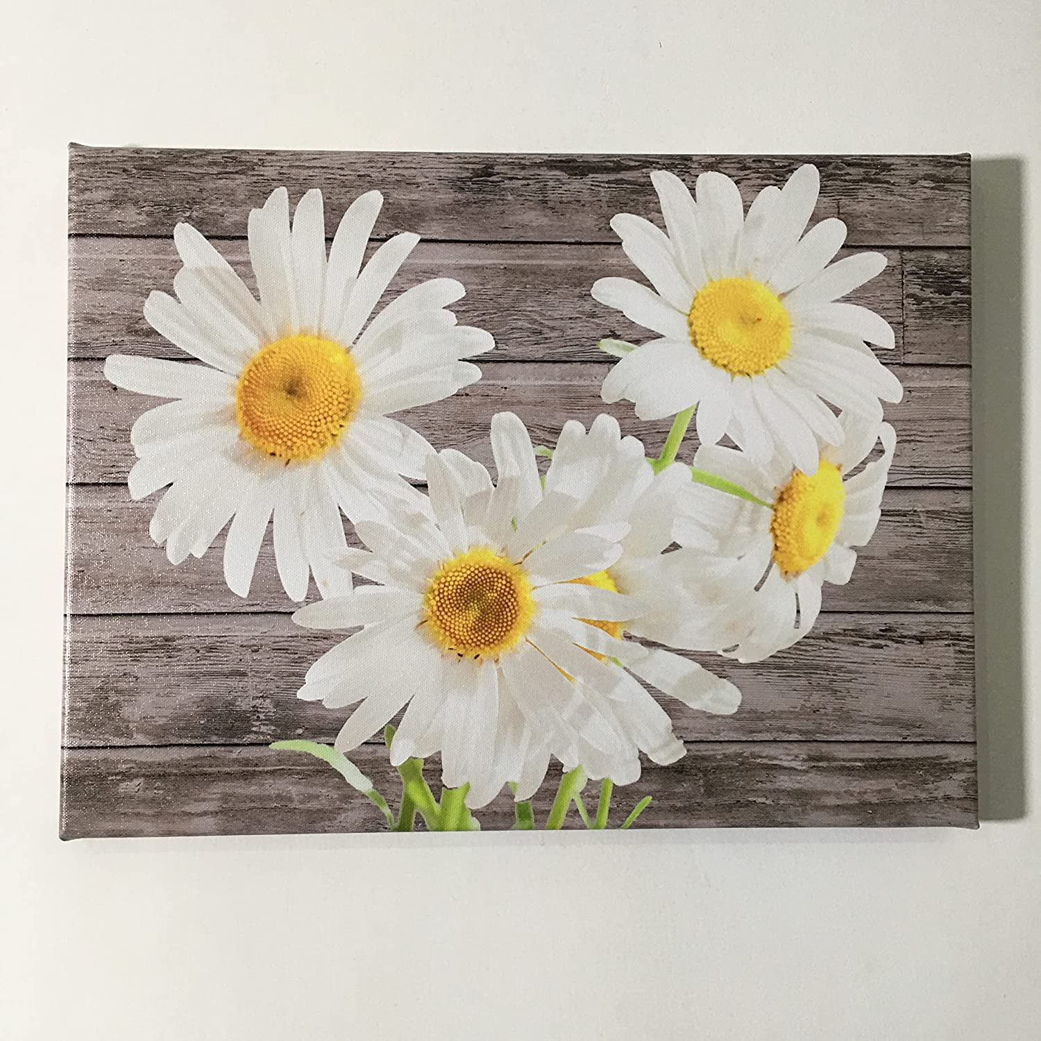 KSIW-Large Artwork Master Bedroom Décor White Daisy Flowers Love ...