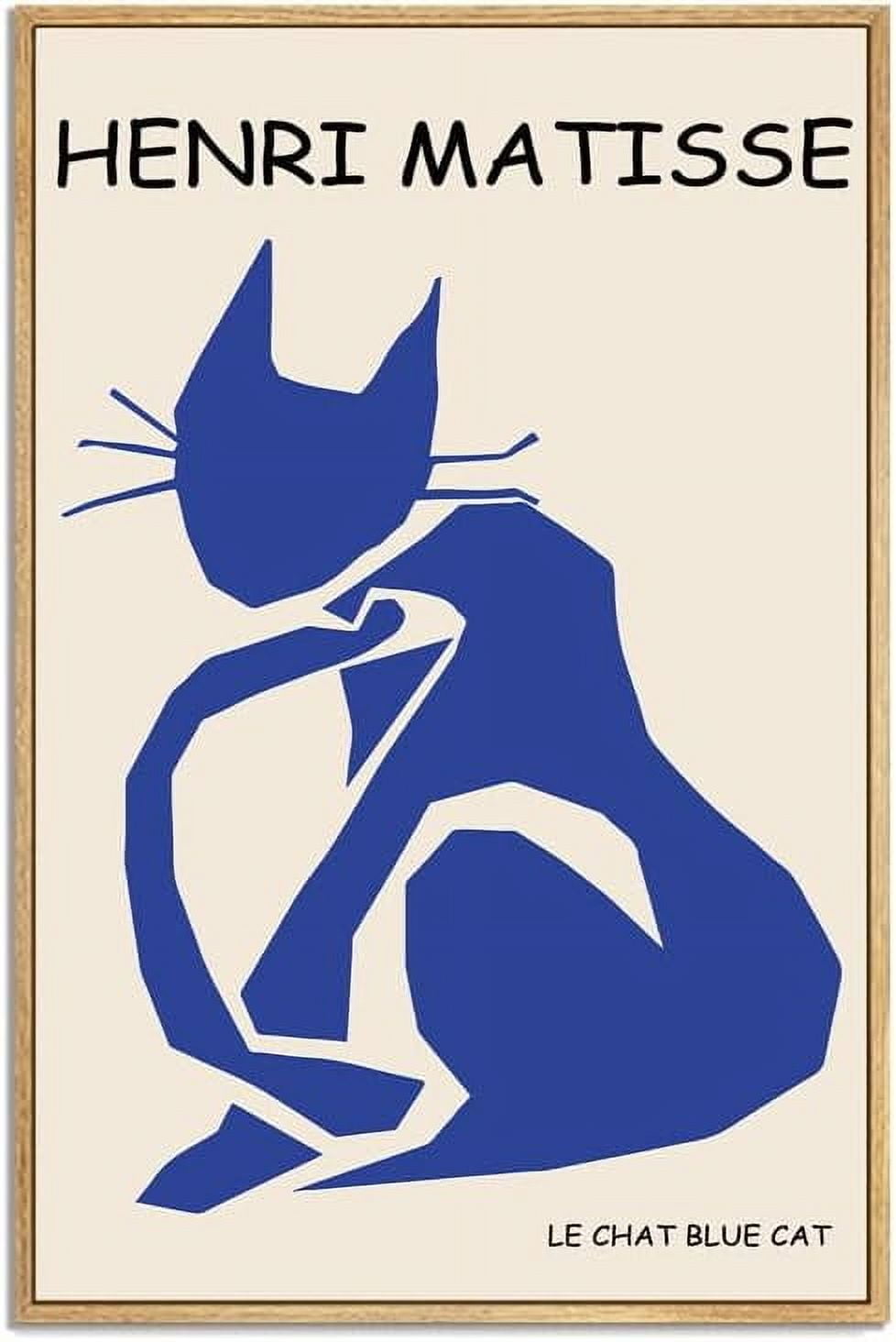 KSIW-Matisse The Cat Print, Blue Cat Poster,Matisse Exhibition Print ...