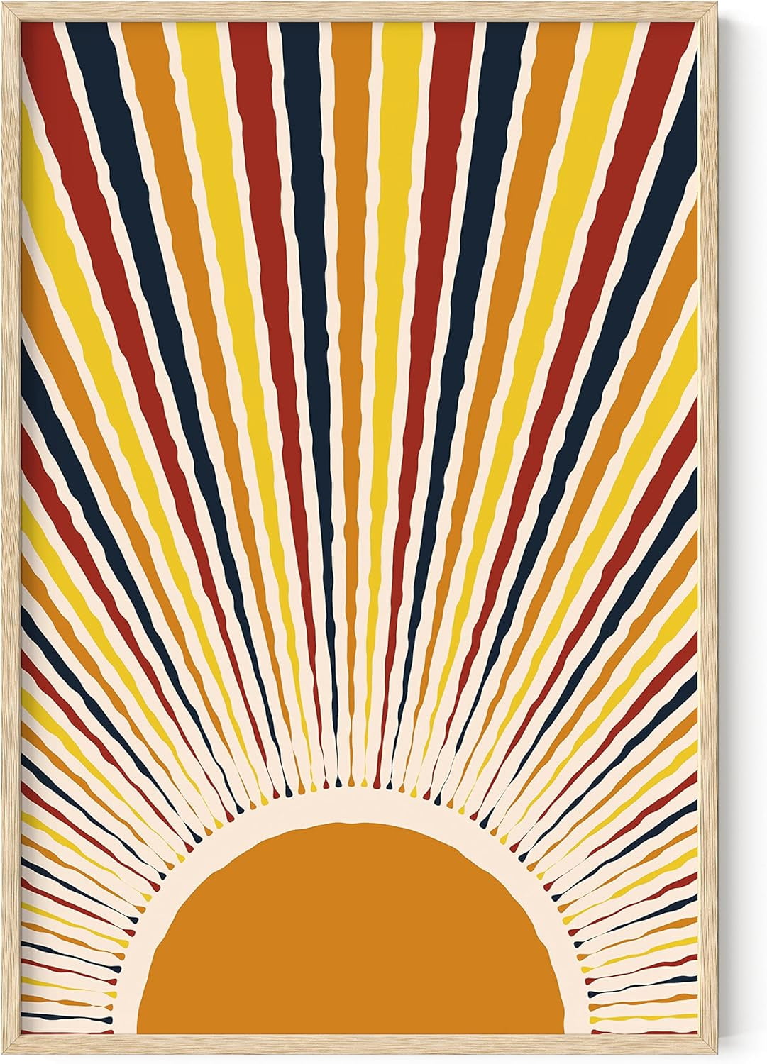 KSIW- Mid Century Modern Wall Art Sun Art PrintBohemian Wall Art, Mid ...