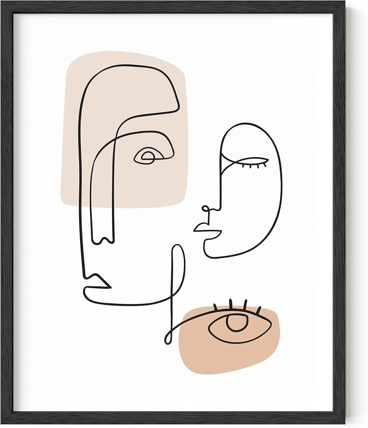 KSIW- Minimalist Poster Abstract Art Neutral Wall Art Woman Art Print ...