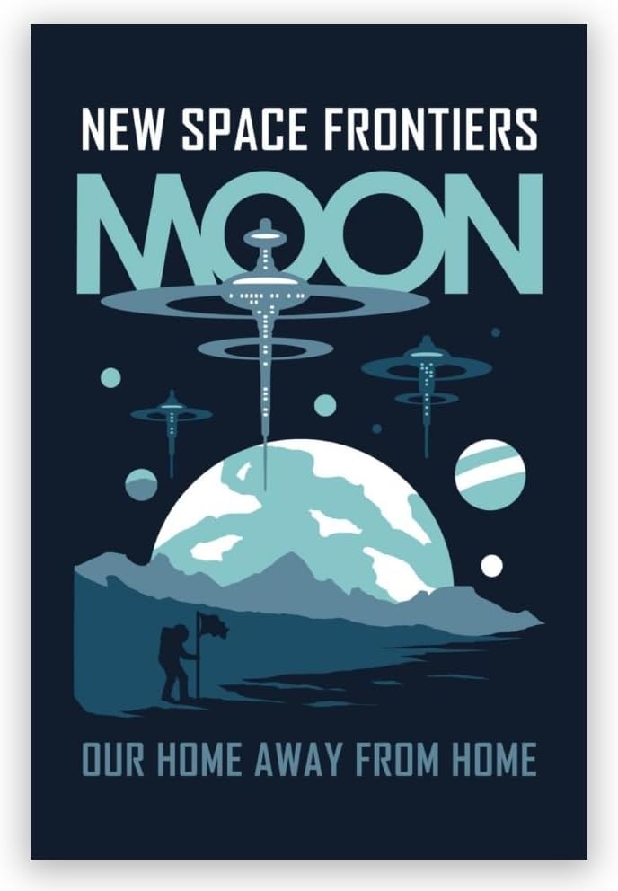KSIW-New Space Frontiers adventure time poster retro wall art Milky Way ...
