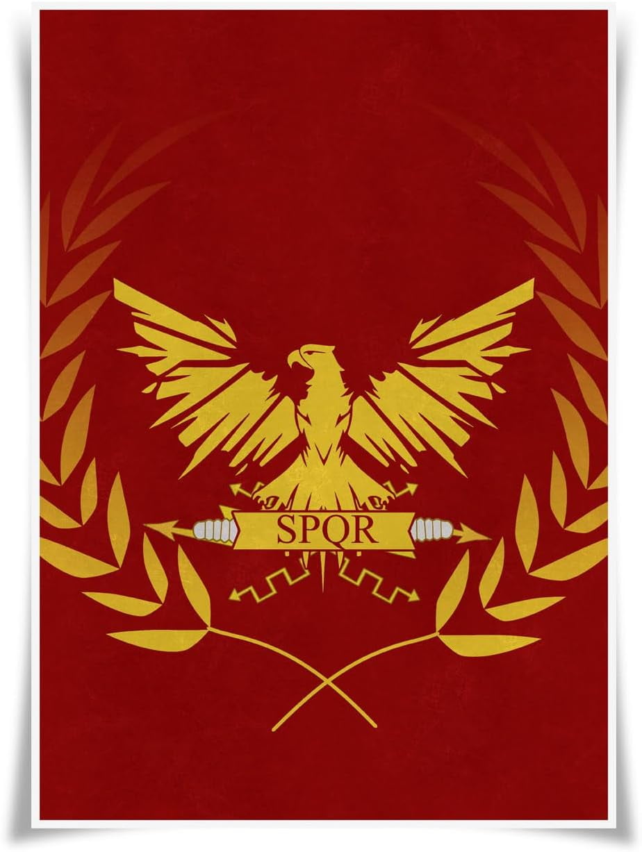 KSIW-Nice Captain Roman Legion Flag Poster Fabric Print - Ancient Roma ...