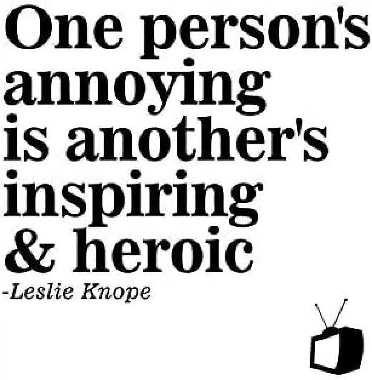 KSIW-One Persons Annoying Inspiring Heroic Knope Parks Comedy TV Art ...