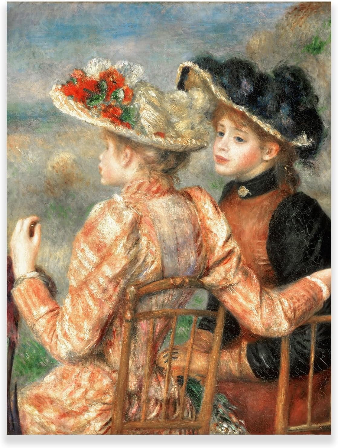 KSIW-Pierre Auguste Renoir Canvas Prints - Two Girls Wall Art ...
