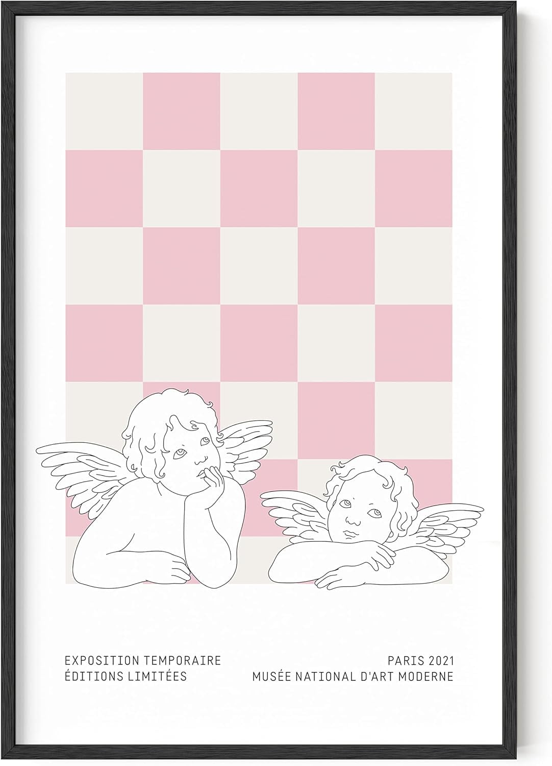 KSIW-Pink Wall Art, Pink Posters For Room Aesthetic, Danish Pastel ...