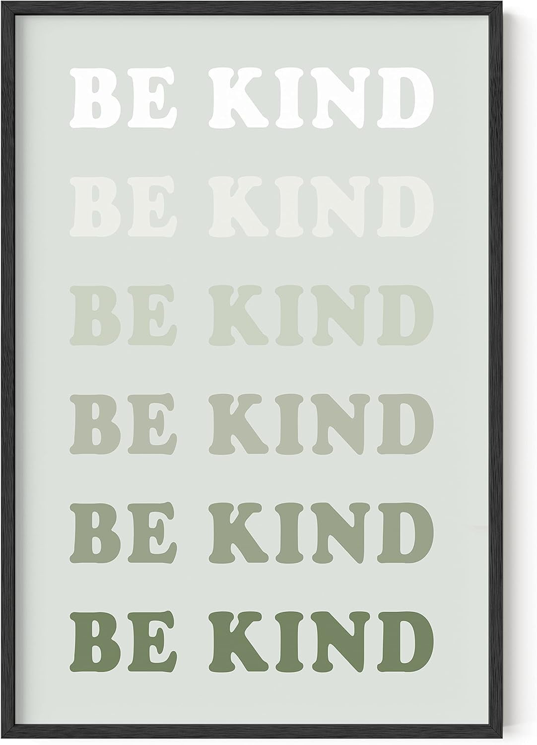 KSIW-Positive Quotes Wall Decor - Be Kind Poster Quotes Wall Art ...
