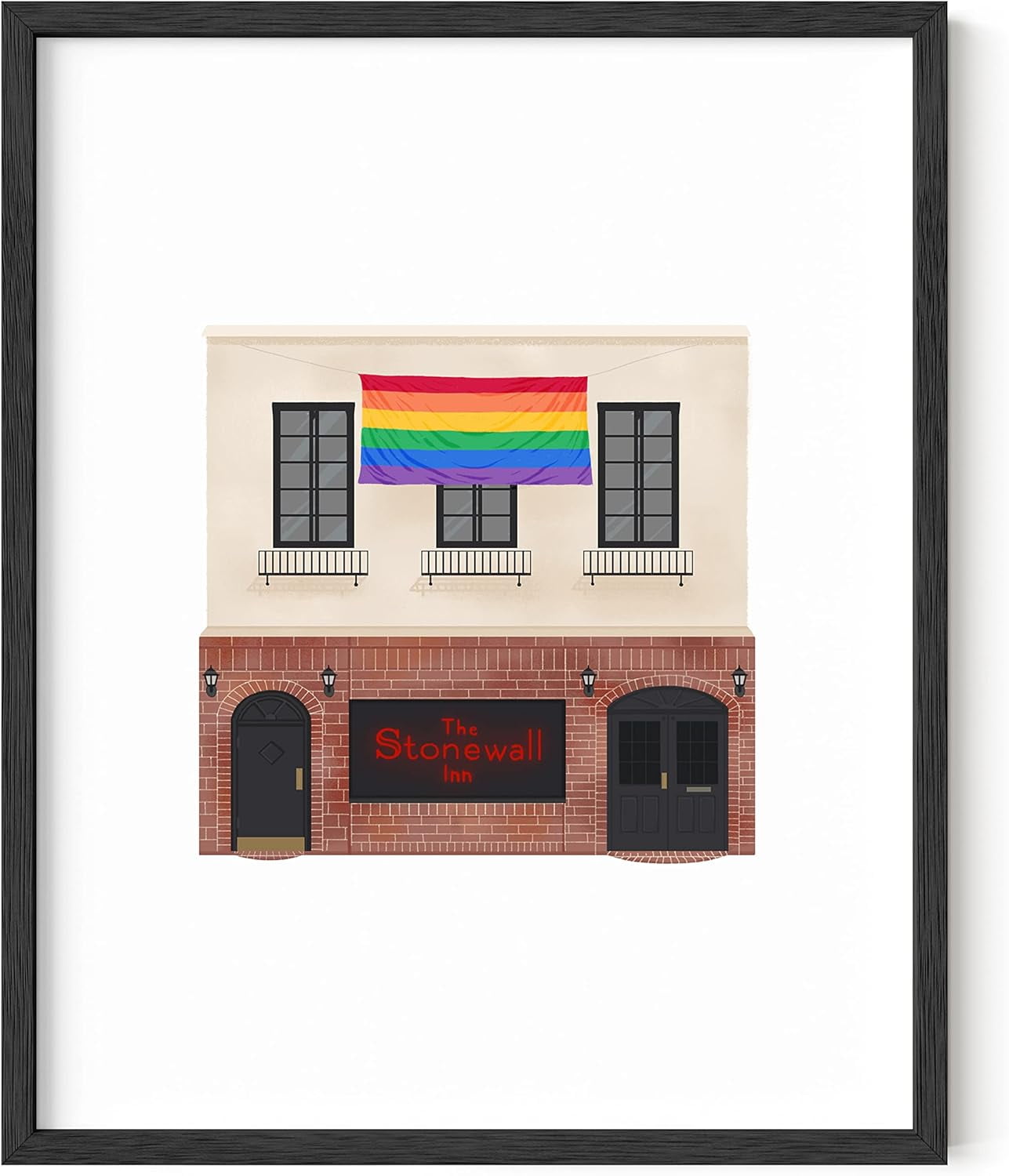 KSIW- Pride Artwork Rainbow Wall ArtGay Pride Decor Rainbow Poster ...