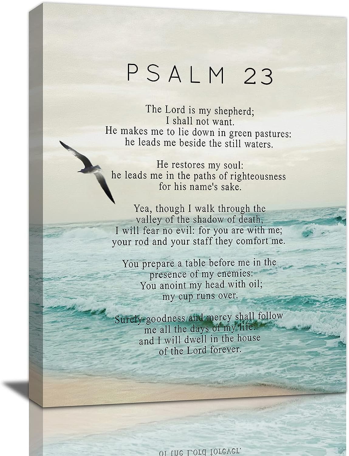 KSIW-Psalm 23 Wall Art Psalm 23 Canvas Wall Decor Scripture Bible Verse ...