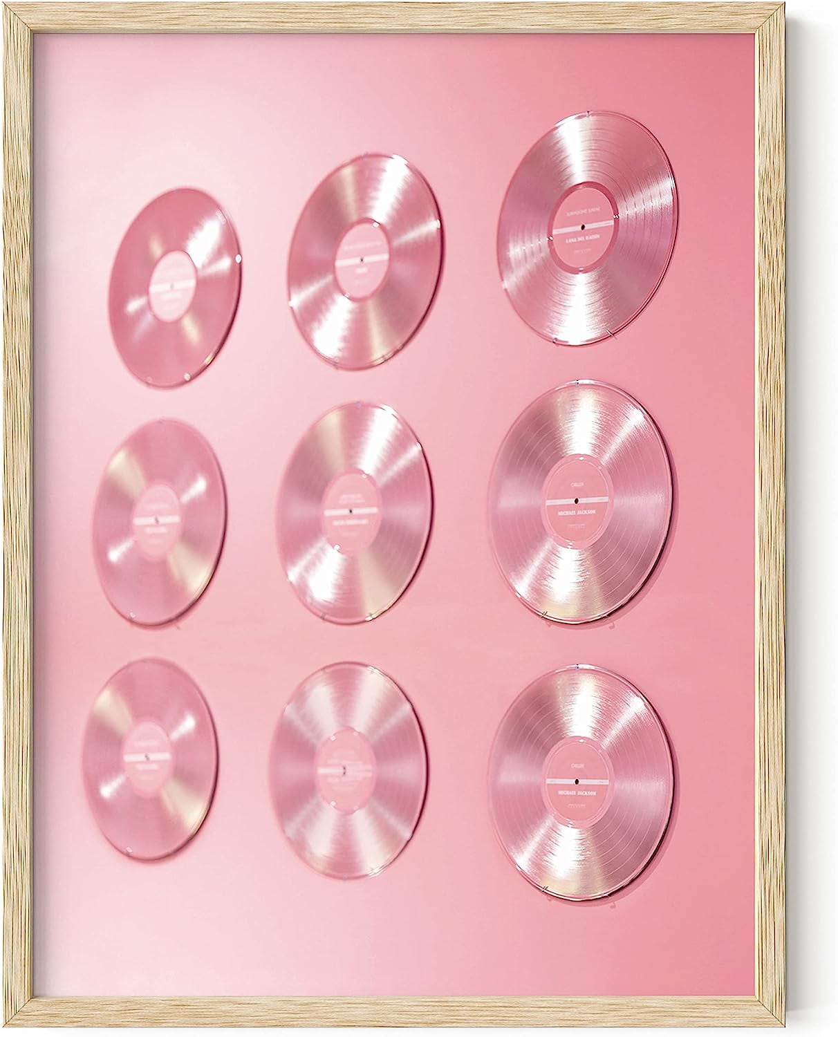 KSIW- Records for Wall Aesthetic Pink CDsPoster for Room Aesthetic 90s ...