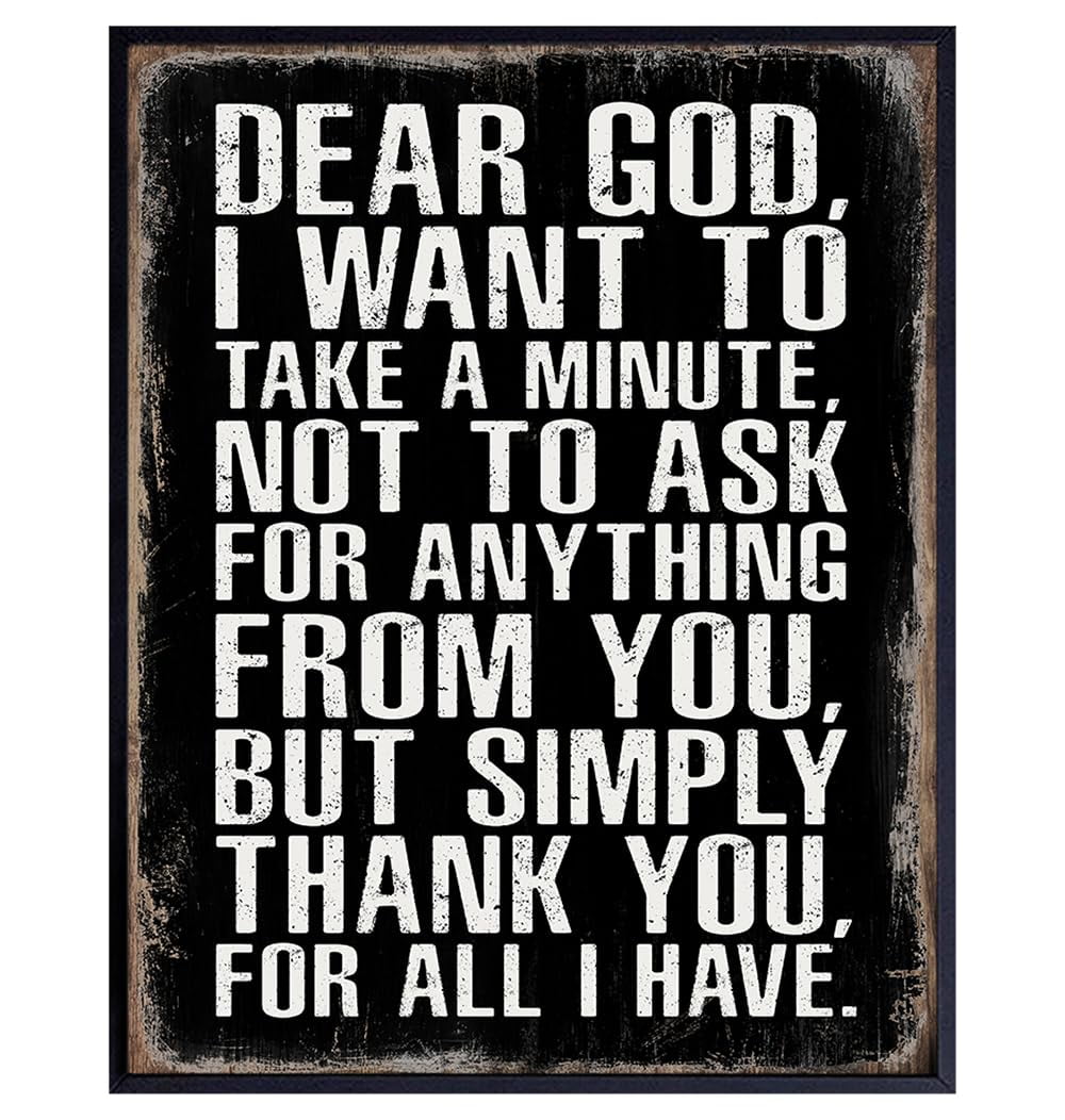 KSIW-Religious Wall Art For Men 11x14 - Christian Quotes Wall Decor ...