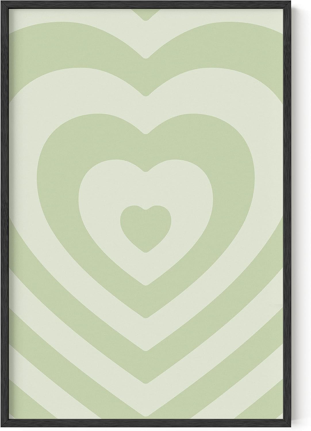 KSIW-Sage Green Wall Décor \u2013 Teen Wall Art Hearts Sage Green Room ...