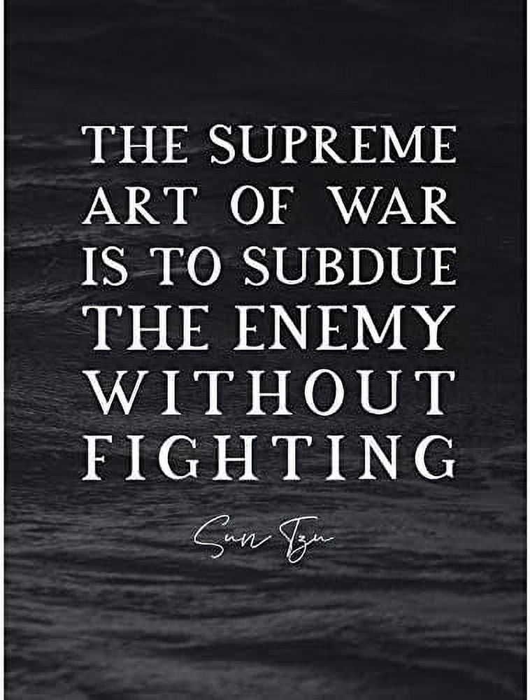 KSIW-Slate Inspiring Quote Sun Tzu Art of War Subdue Enemy Without ...