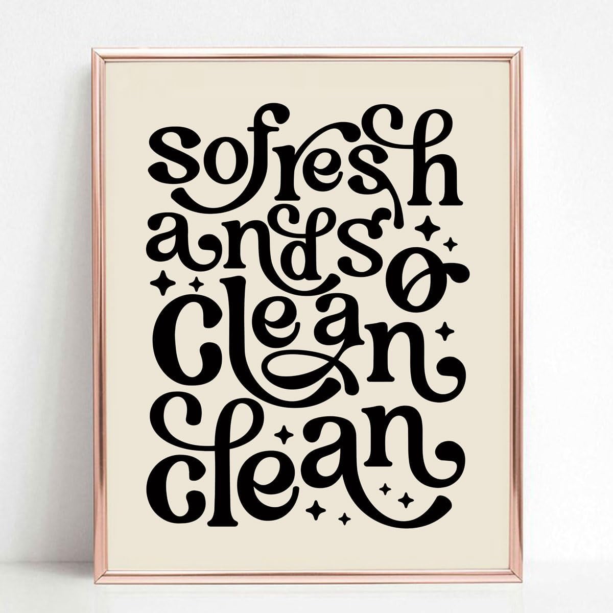 KSIW-So Fresh and so Clean Clean, Bathroom Wall Decor, 70s Posters ...