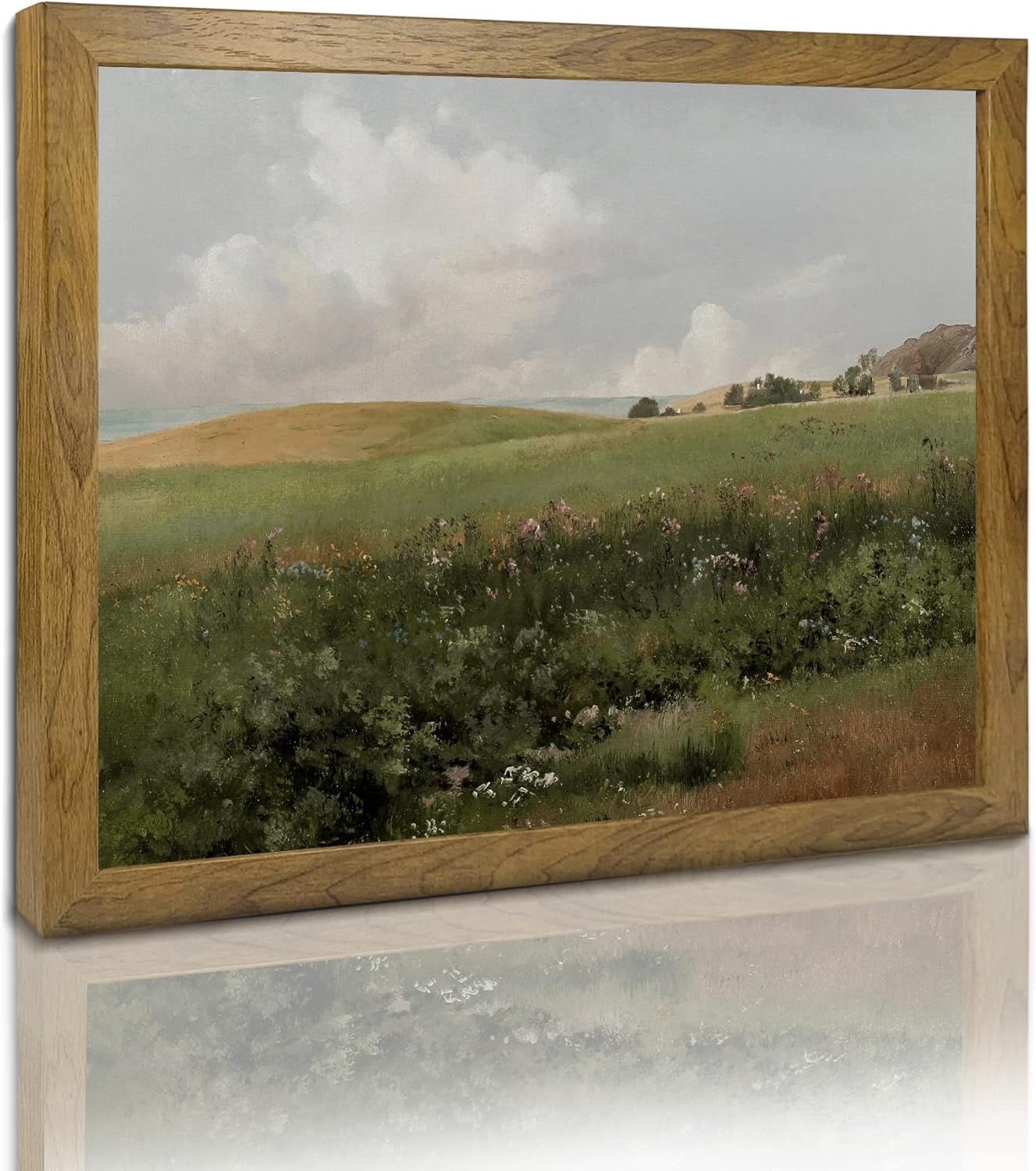 KSIW-Spring Landscape Painting Vintage Wall Art - UnUnframed Canvas ...