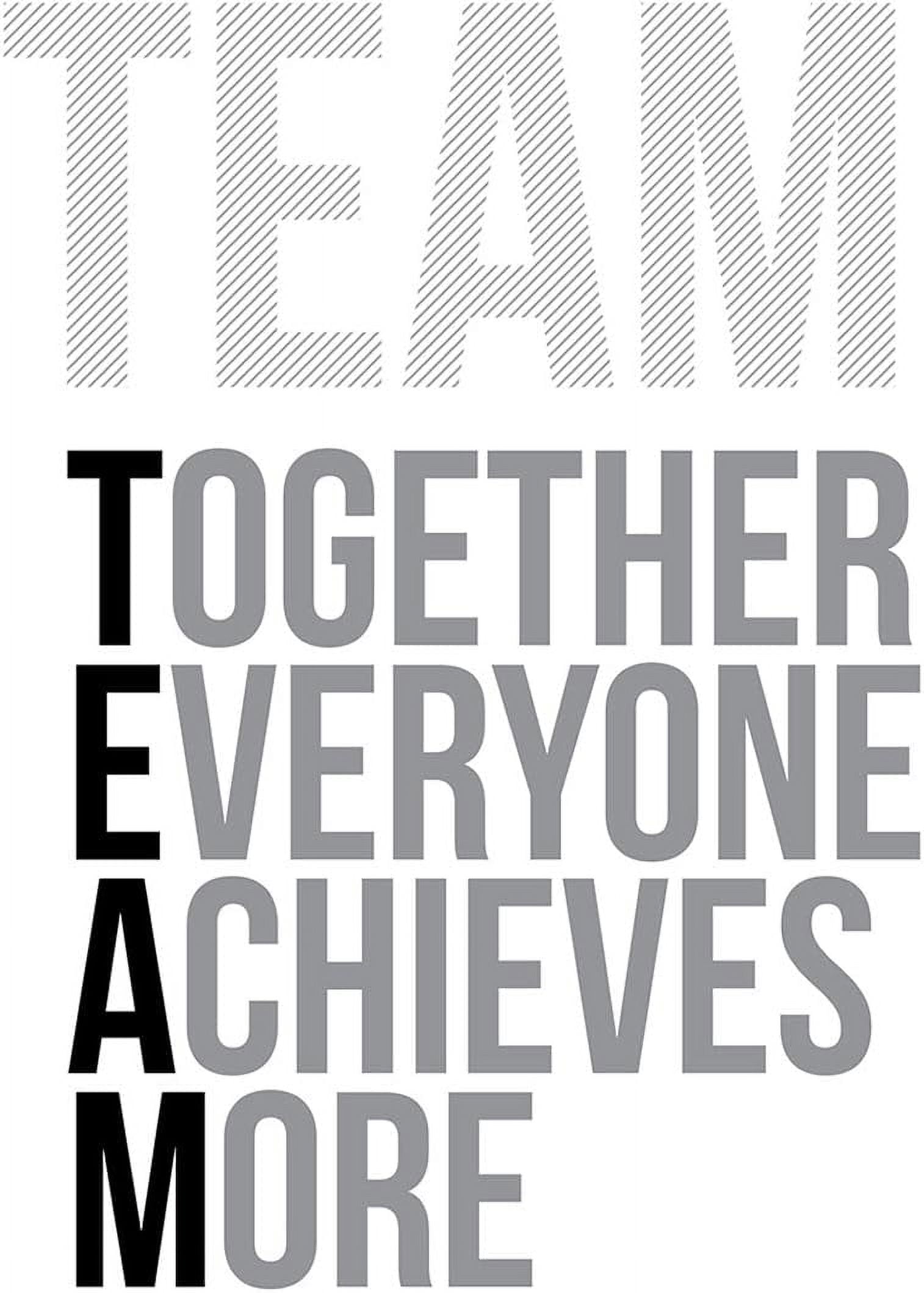 KSIW-TEAM: Together Everyone Achieves More - Wall Decor Art Print with ...