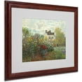 KSIW-The Artist's Garden Canvas Wall Art by Claude Monet with Wood ...