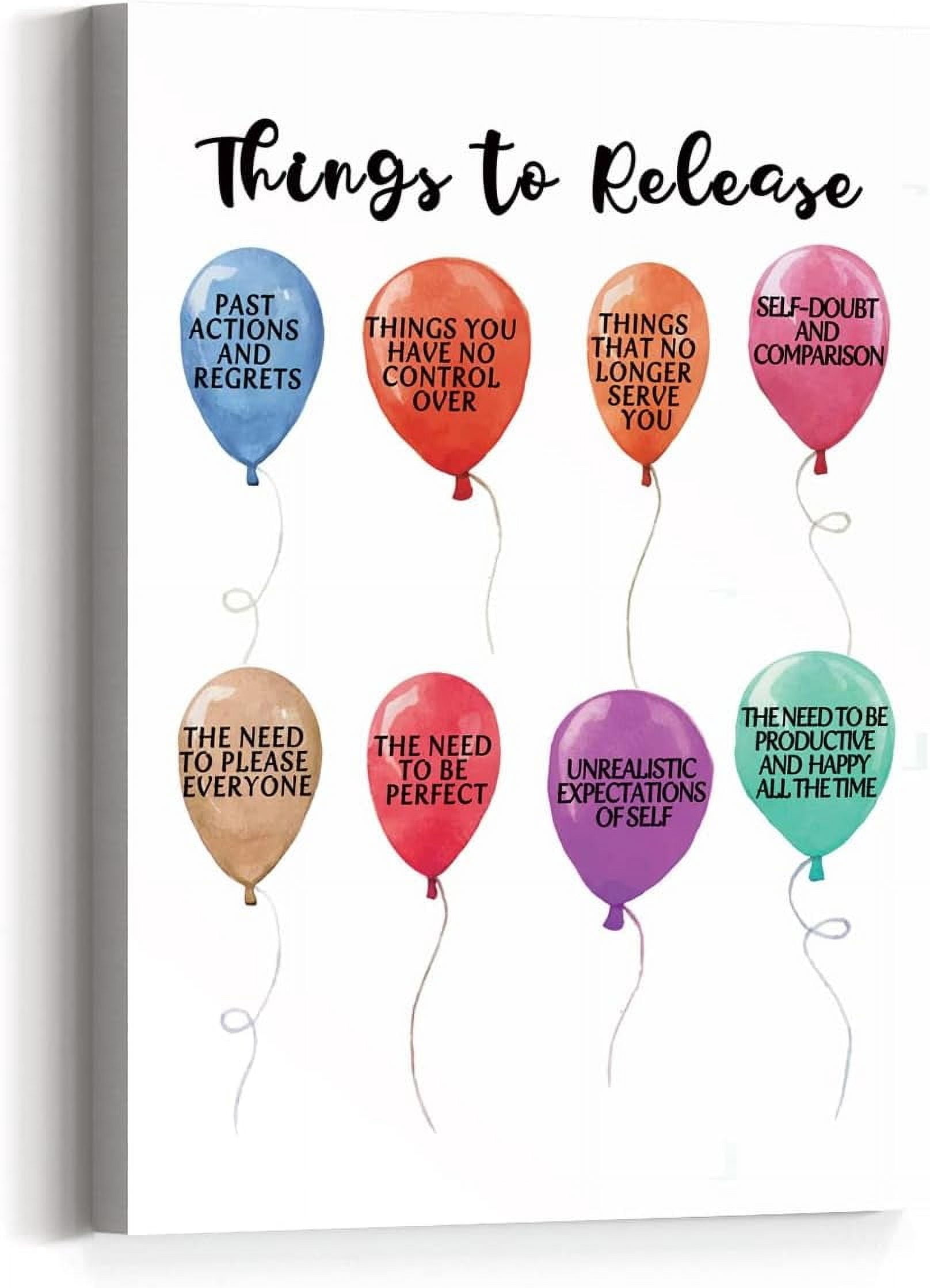 KSIW-Things To Release Mental Health Wall Art,Positive Psychology ...