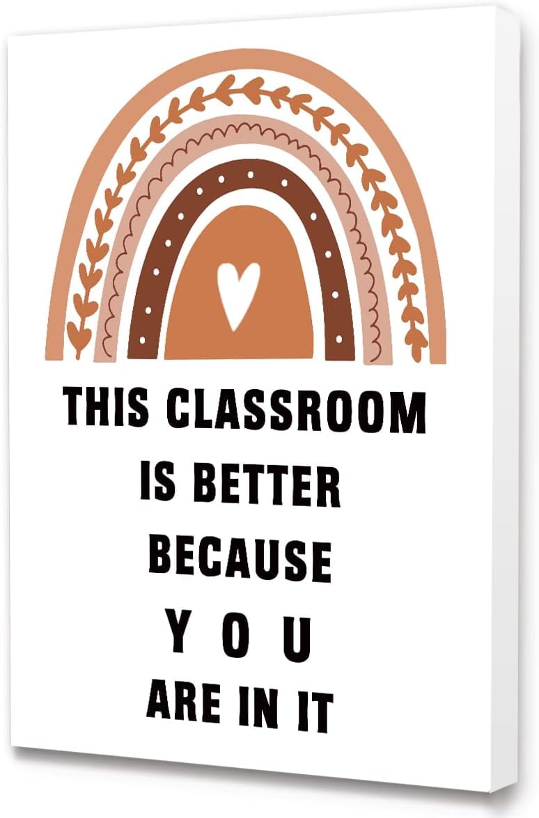 KSIW-This Classroom is Better Poster Canvas UnUnframed Wall Art ...