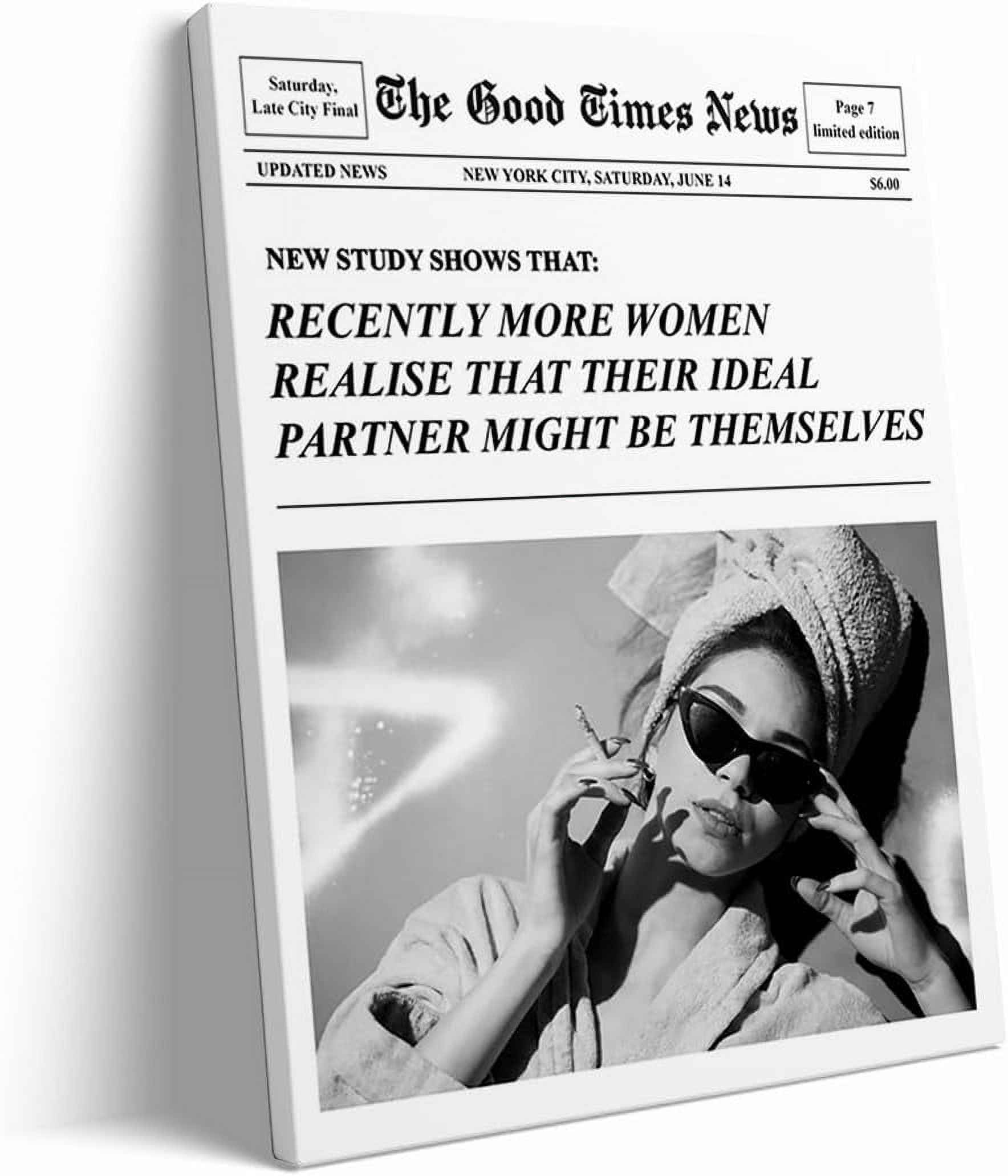 KSIW-Trendy Girl Boss Poster Newspapers- Magazine Cover Aesthetic ...