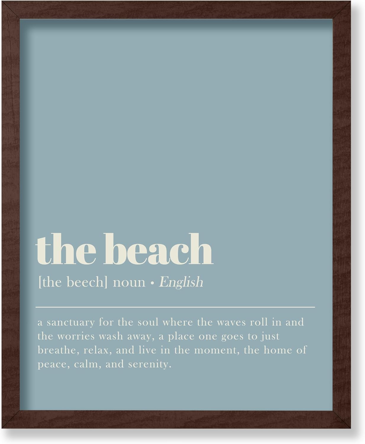 KSIW- Typography Poster - Dictionary Print - Beach Definition, Home of ...