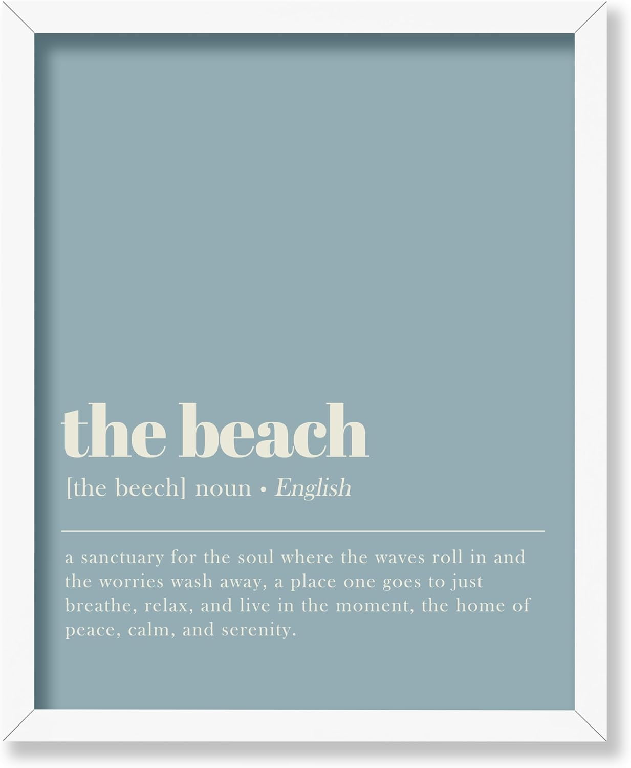 KSIW- Typography Poster - Dictionary Print - Beach Definition, Home of ...