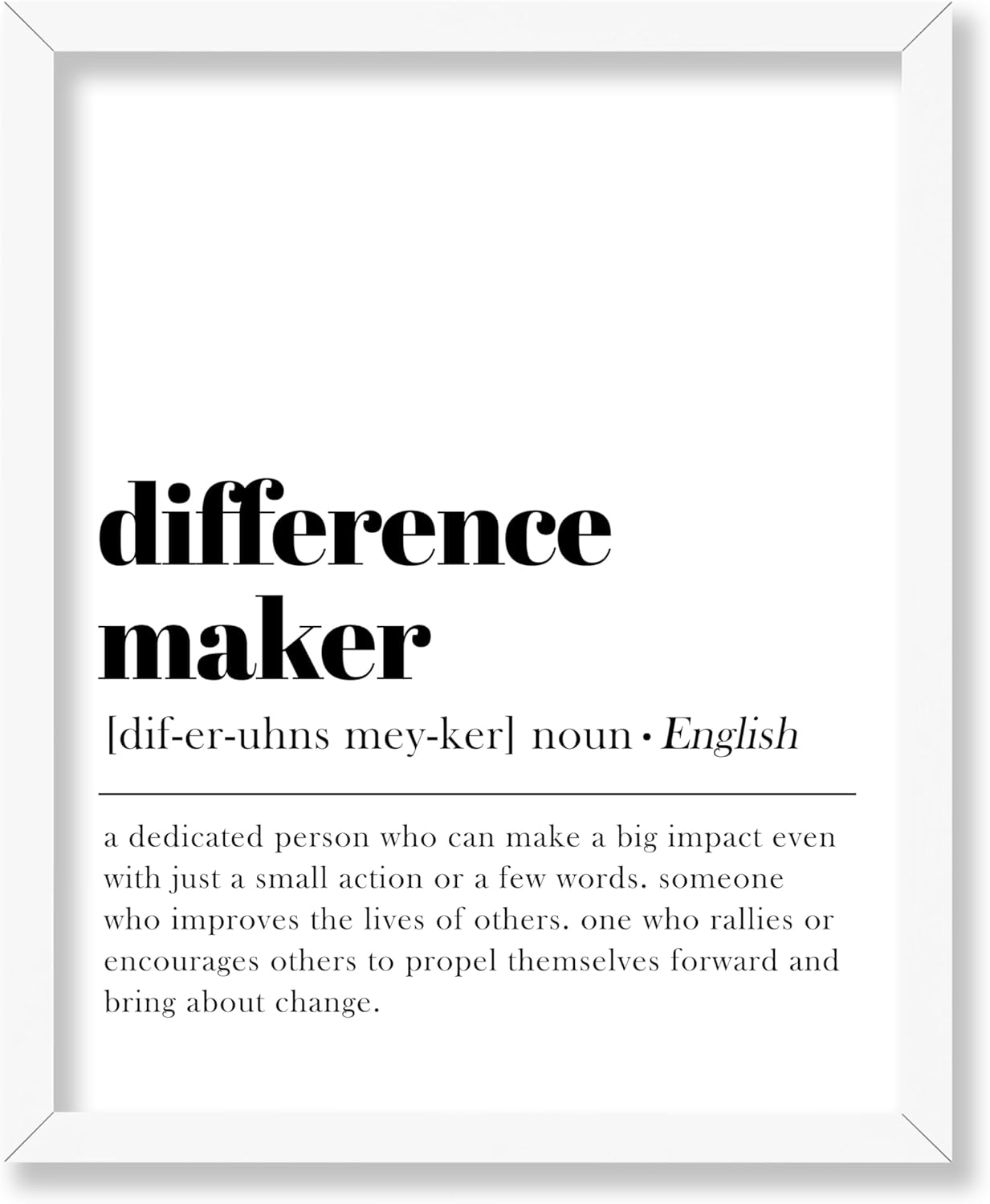 KSIW- Typography Poster - Dictionary Print - Definition of Difference ...