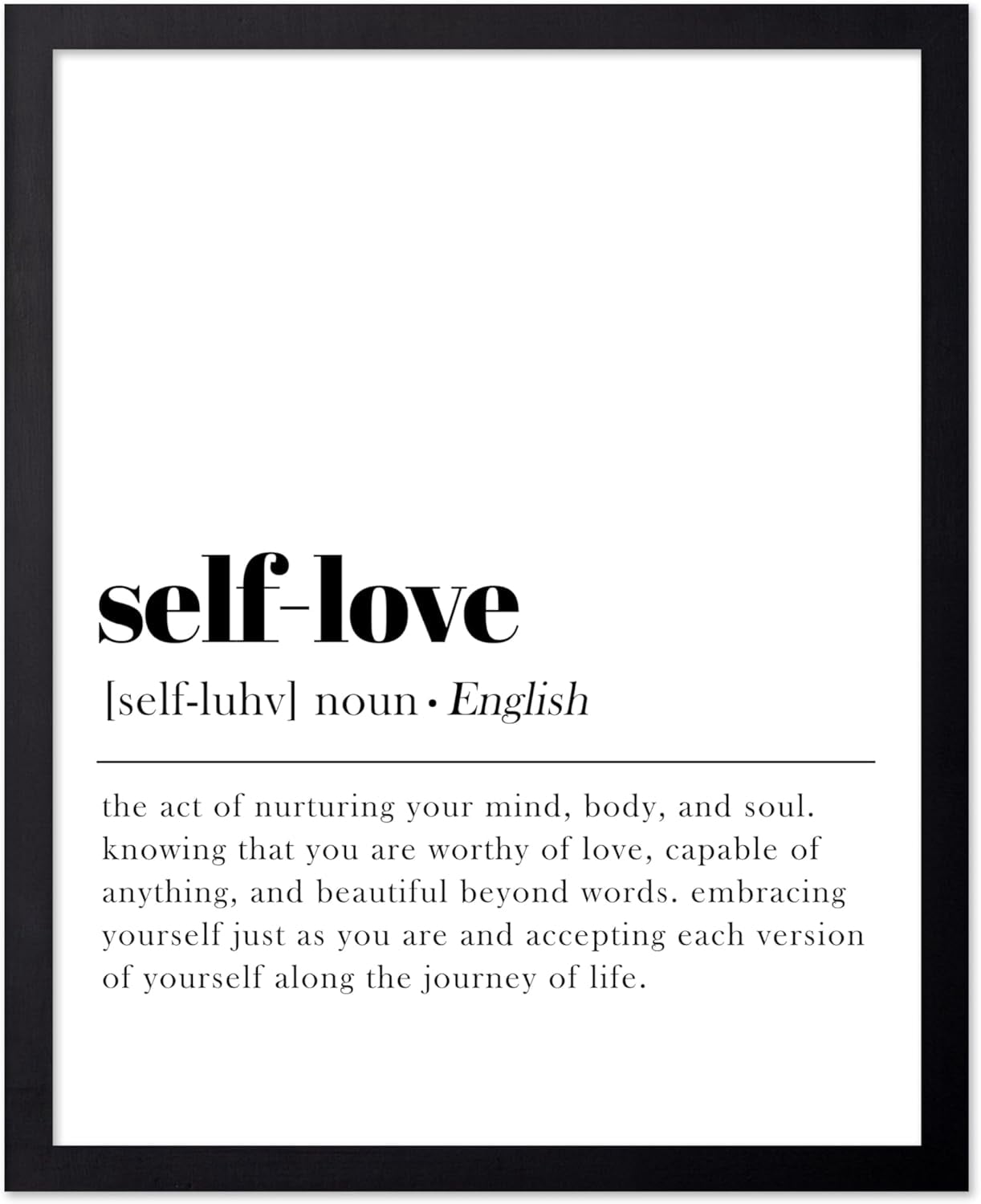 KSIW- Typography Poster - Dictionary Print - Self Love Definition ...